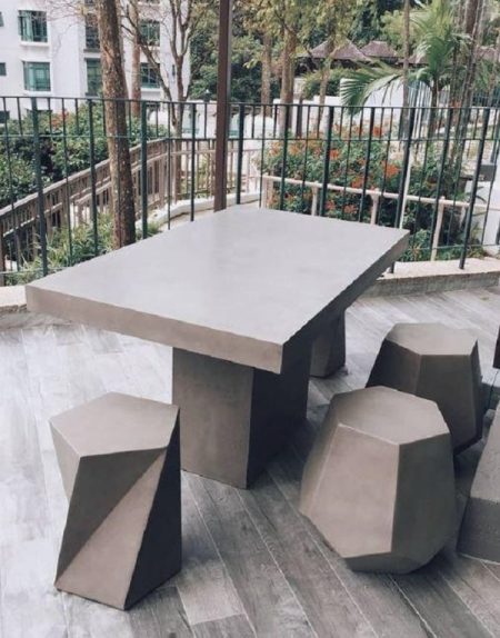 27 Modern Concrete Dining Table Ideas